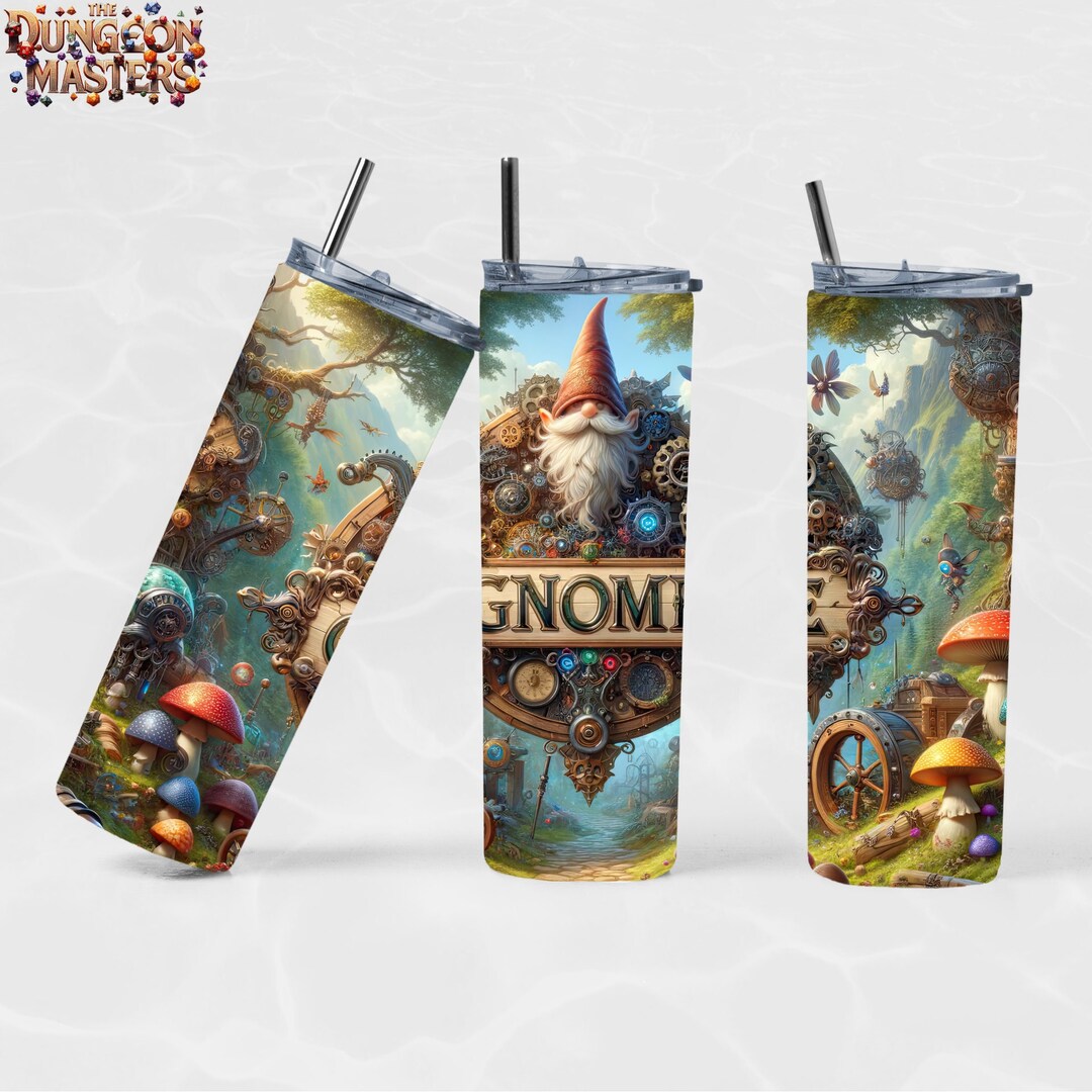 Gnome Race - Dnd Dungeons and Dragons - 20oz Tumbler Sublimation Design ...