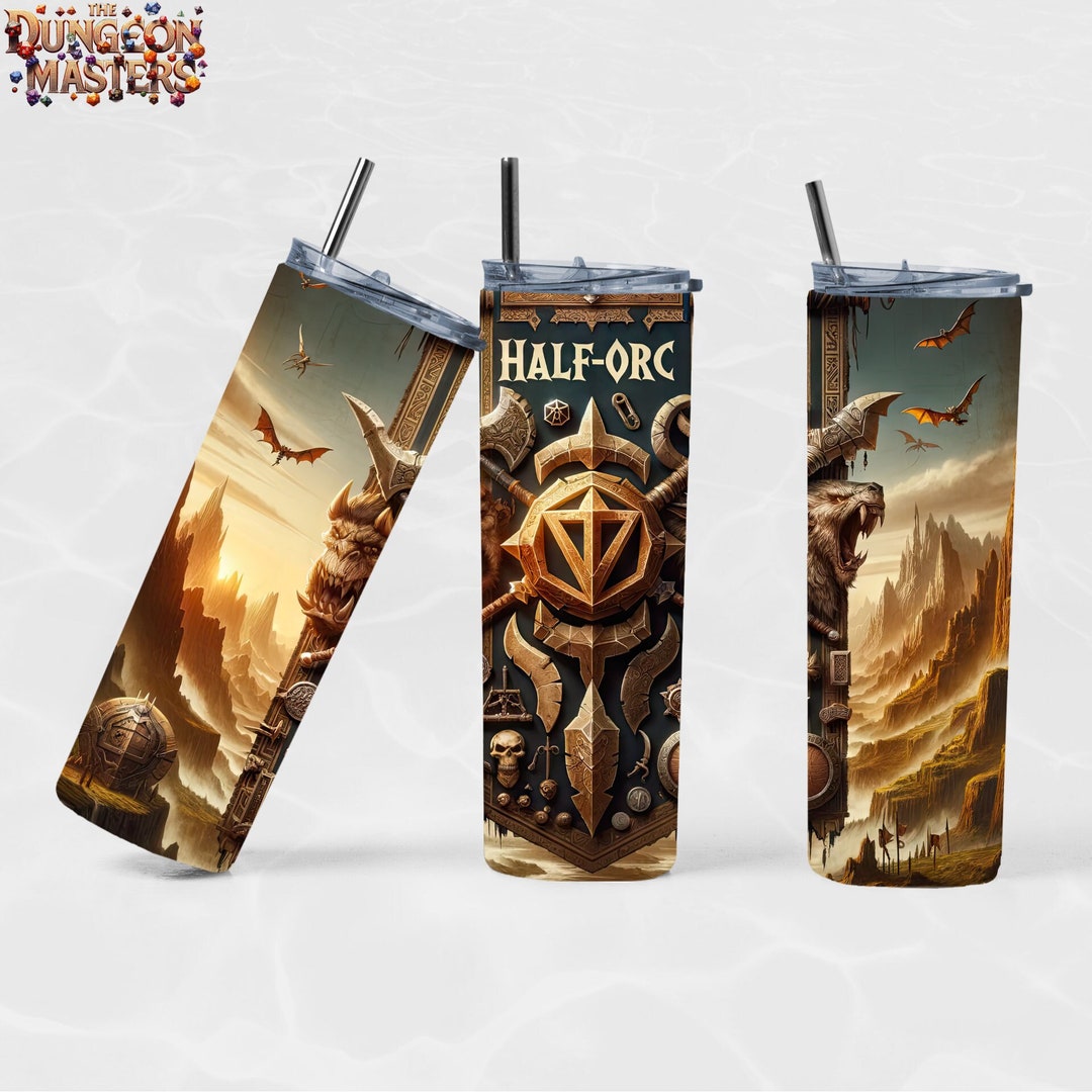 Half-orc Race - Dnd Dungeons and Dragons - 20oz Tumbler Sublimation ...