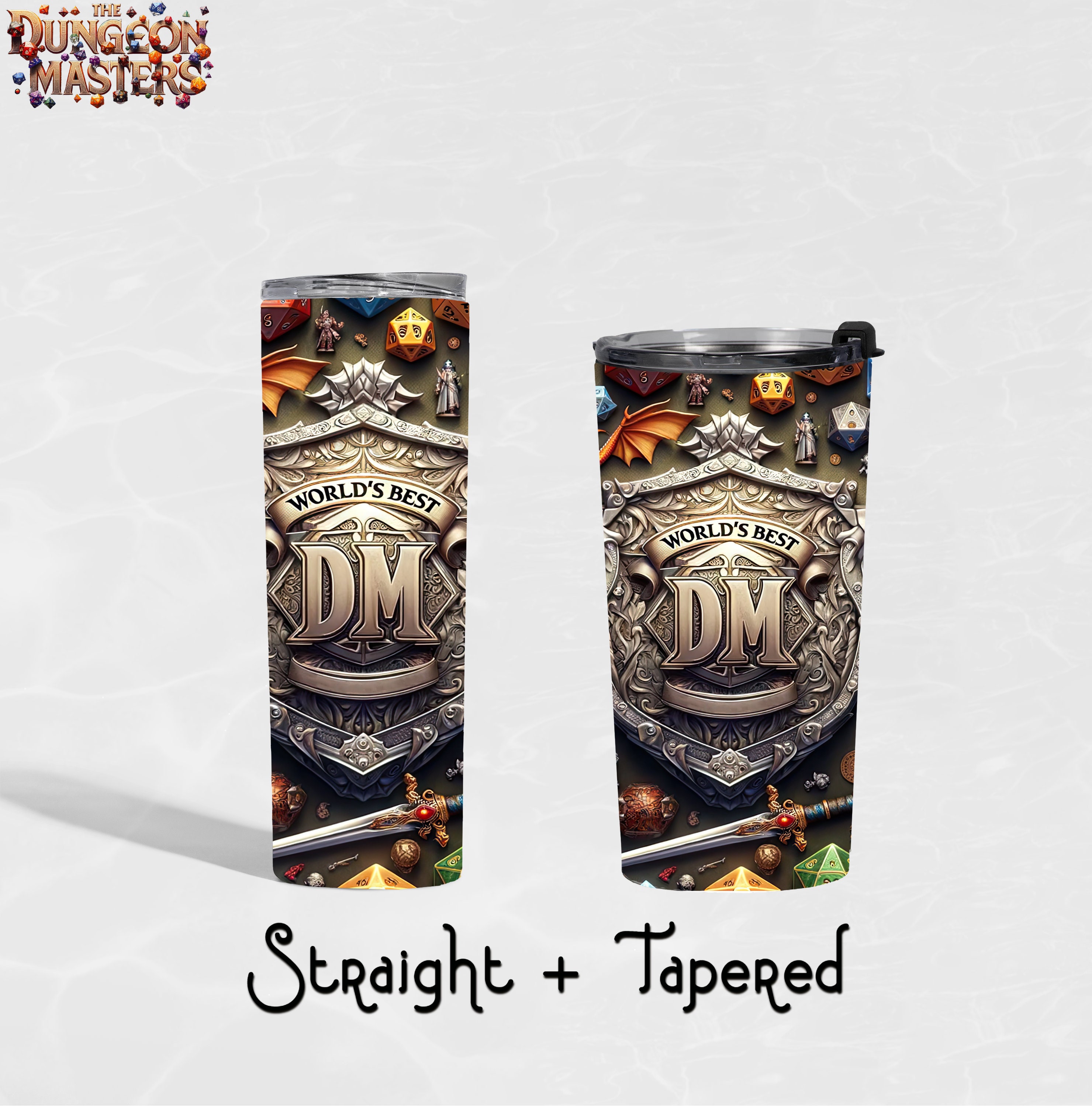 World's Best DM Dungeon Master Dungeons and Dragons 20oz Tumbler ...