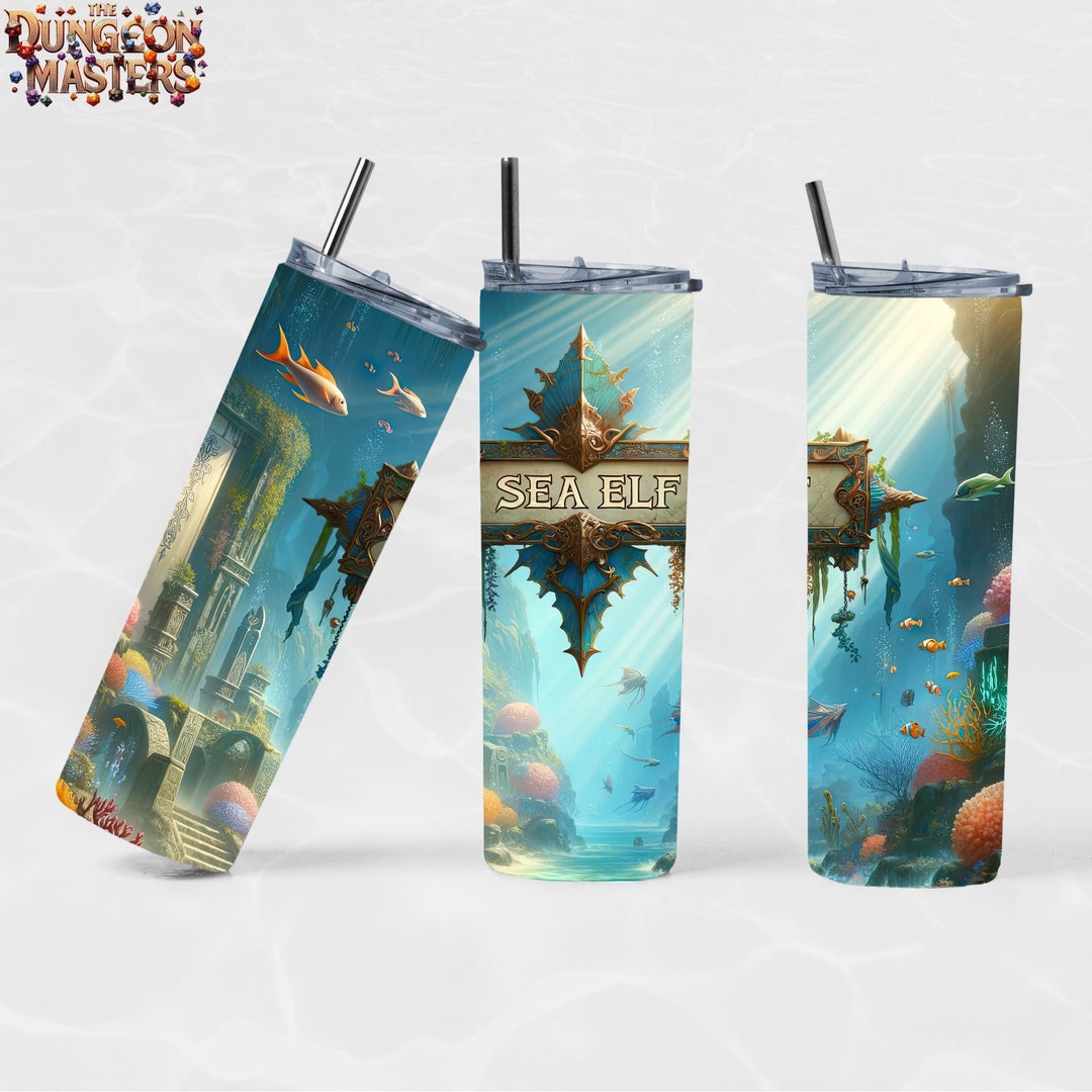 Sea Elf Race - Dnd Dungeons and Dragons - 20oz Tumbler Sublimation ...