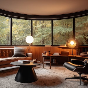 Mid-century Modern Virtual Background | 5 Zoom Virtual Backgrounds ...