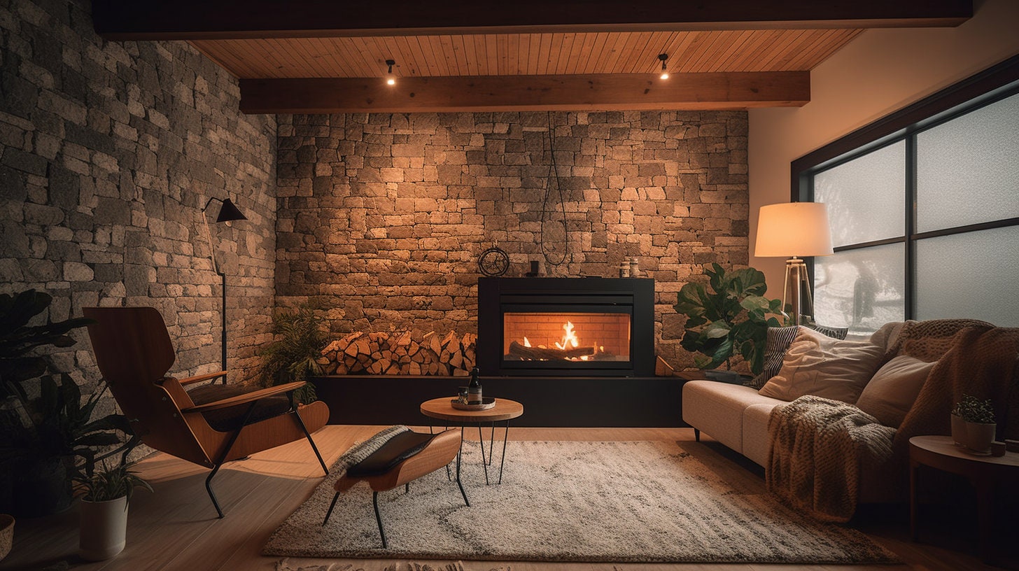 Mid-century Modern Virtual Background | 5 Zoom Virtual Backgrounds ...