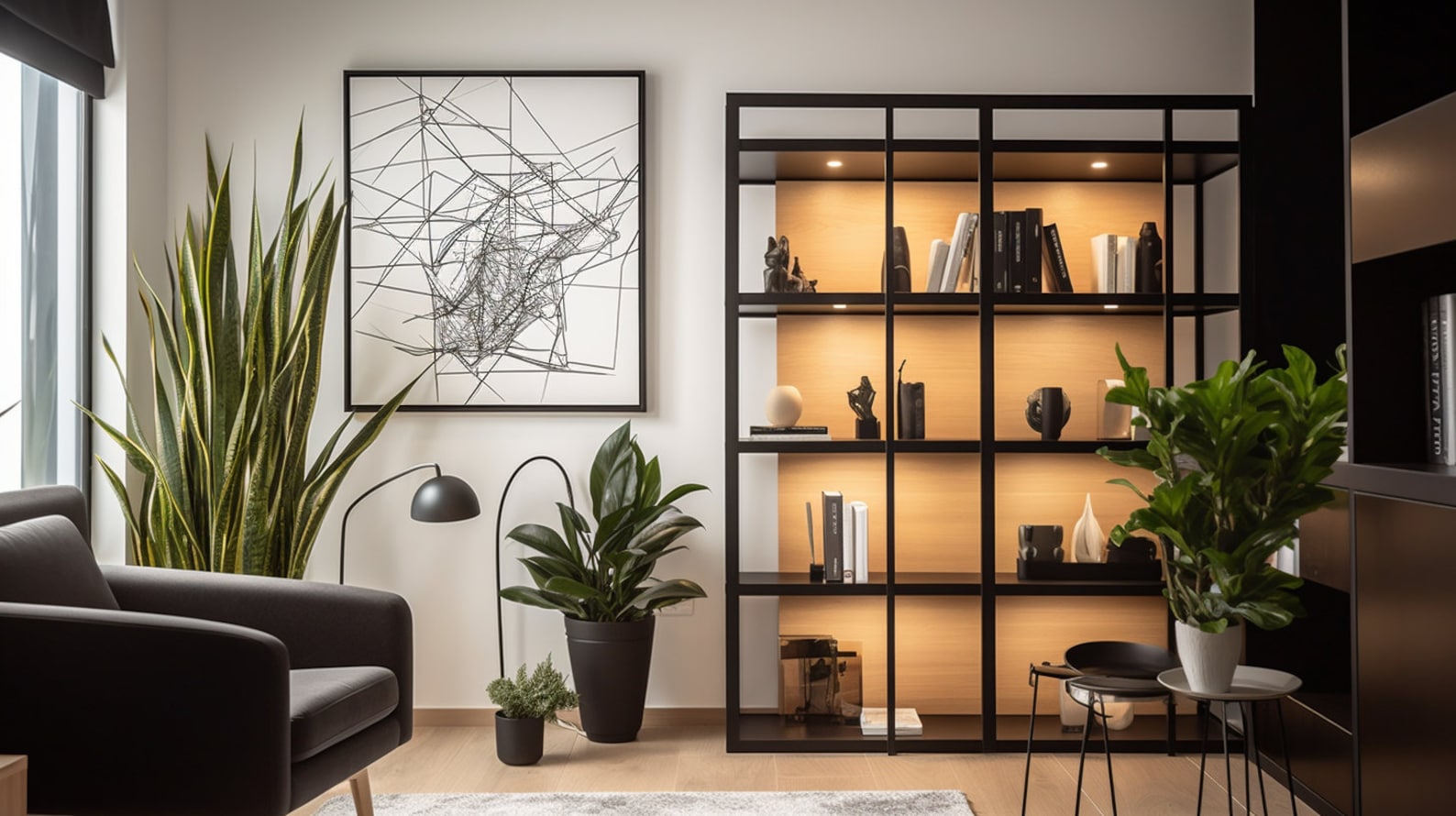 Modern Home Office Virtual Background | 5 Zoom Virtual Backgrounds ...