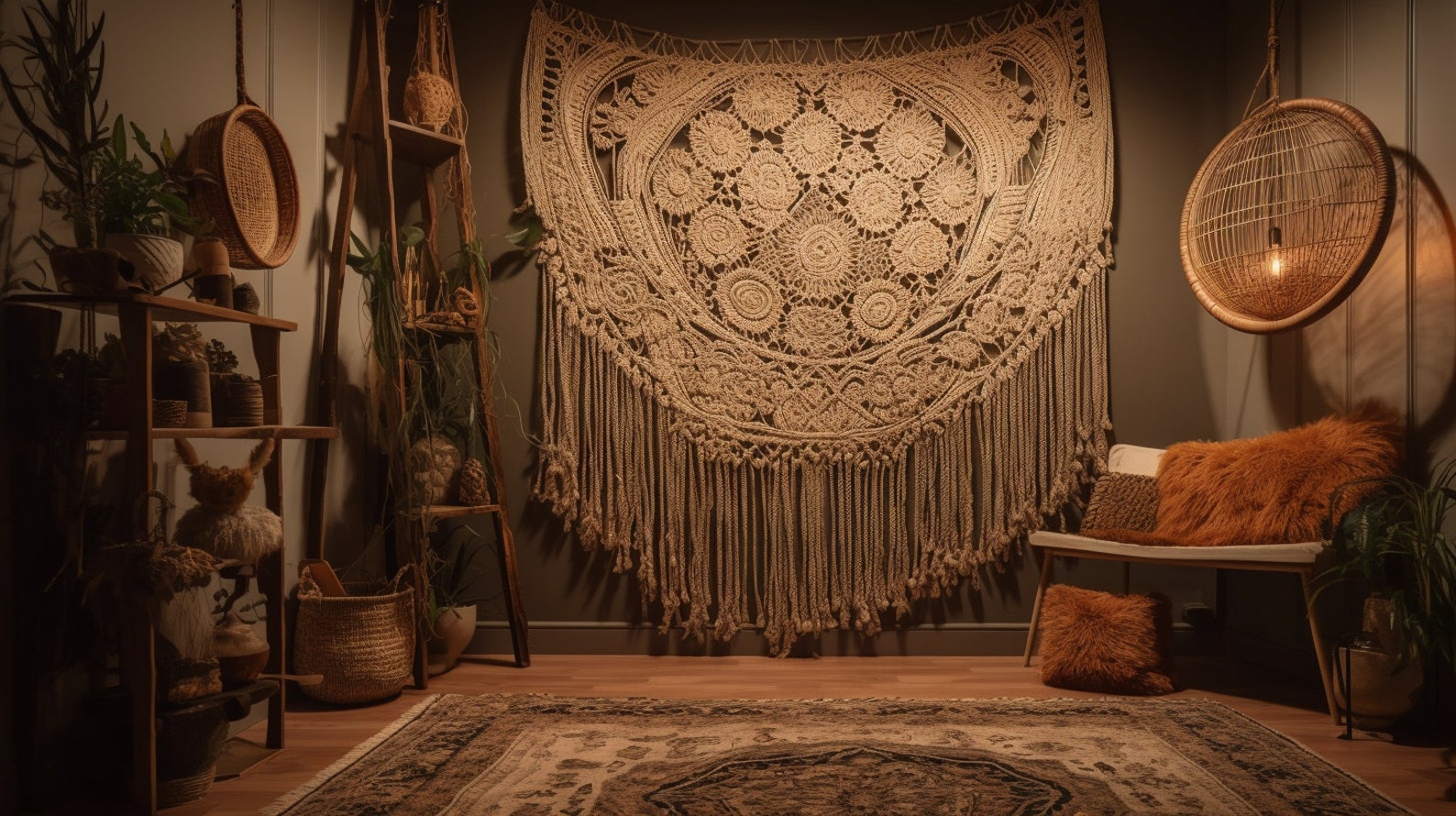 Boho-inspired Virtual Background 4 Zoom Virtual Backgrounds Backdrop ...