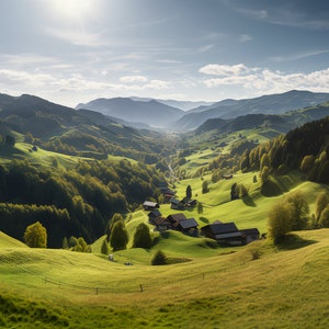 Swiss Countryside Virtual Background | 5 Zoom Virtual Backgrounds ...