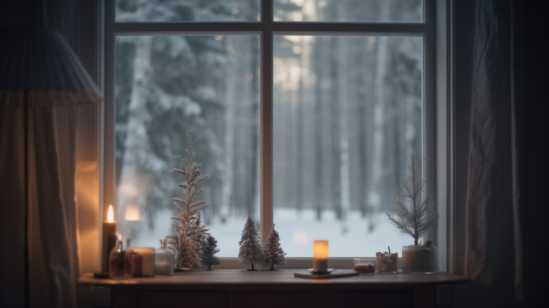 Winter Window Virtual Background | 5 Zoom Virtual Backgrounds ...
