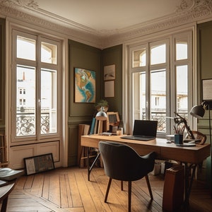 Paris - 6 Zoom Virtual Backgrounds | Backdrop | Office Background ...