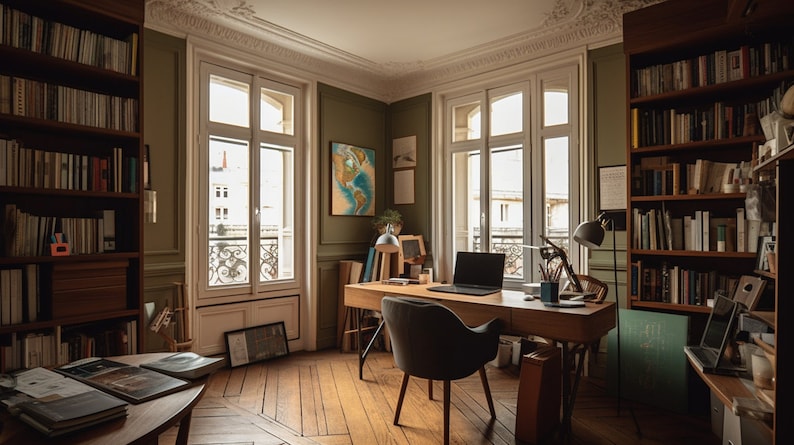 Paris - 6 Zoom Virtual Backgrounds | Backdrop | Office Background ...