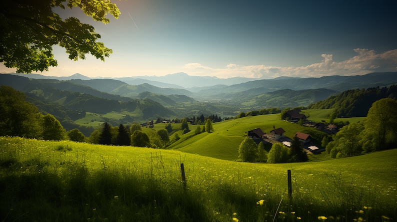 Swiss Countryside Virtual Background | 5 Zoom Virtual Backgrounds ...