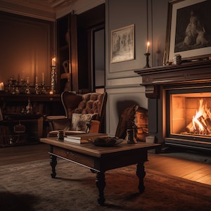 Cozy Fireplace Virtual Background | 5 Zoom Virtual Backgrounds ...