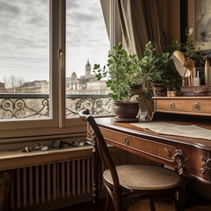 Paris - 6 Zoom Virtual Backgrounds | Backdrop | Office Background ...