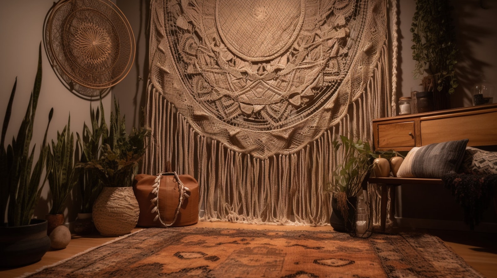 Boho-inspired Virtual Background 4 Zoom Virtual Backgrounds Backdrop ...