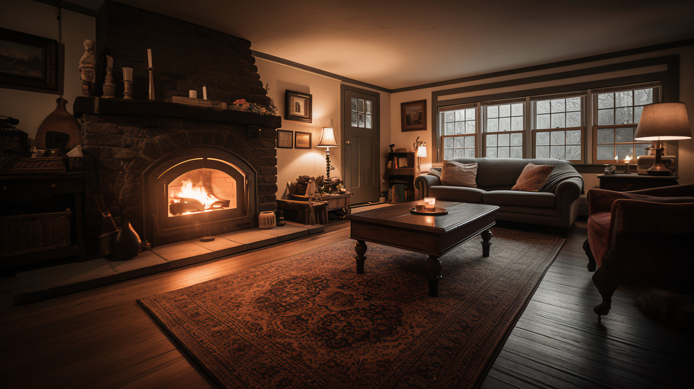 Cozy Fireplace Virtual Background | 5 Zoom Virtual Backgrounds ...