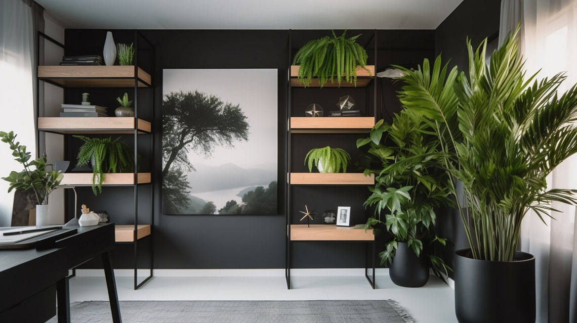 Modern Home Office Virtual Background | 5 Zoom Virtual Backgrounds ...