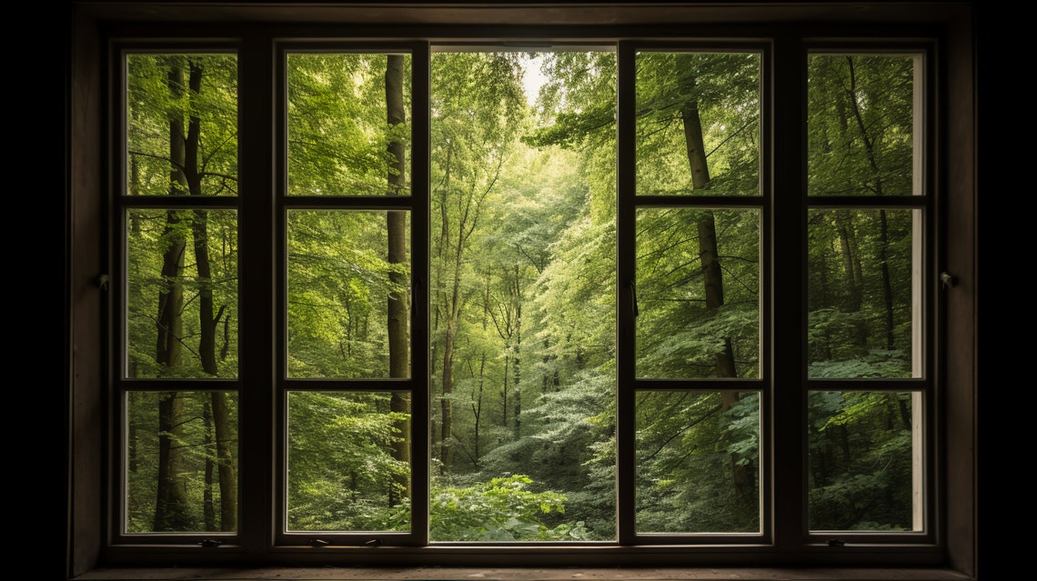 Window to Forest Virtual Background | 5 Zoom Virtual Backgrounds ...