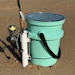 2 Fishing Rod Holder for YETI Loadout Bucket, Aluminum Frame, USA Made ...