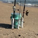 3 Fishing Rod Holder for YETI Loadout Bucket, Aluminum Frame, USA Made ...