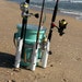 3 Fishing Rod Holder for YETI Loadout Bucket, Aluminum Frame, USA Made ...