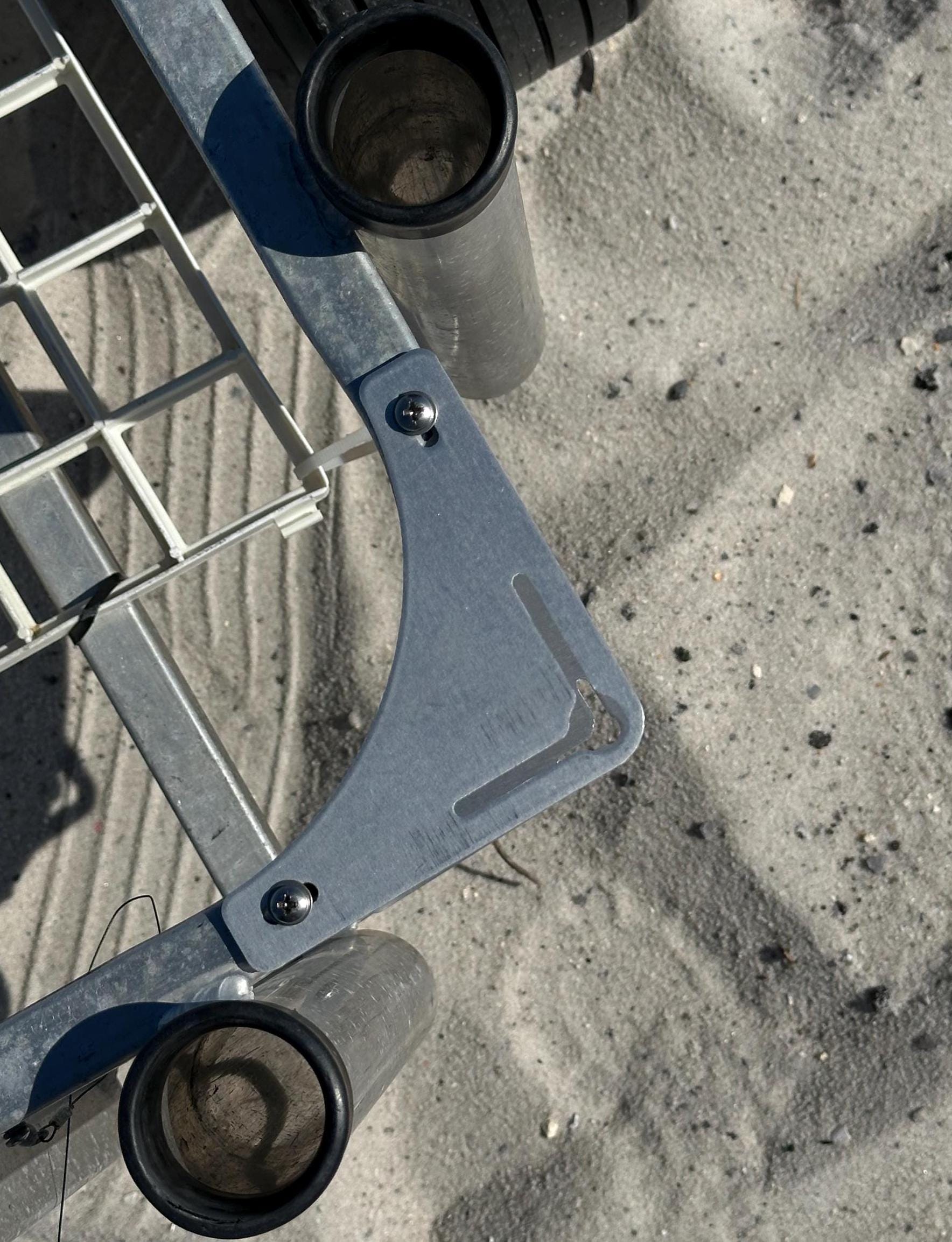 Sand Spike Mount/holder for Fish-n-mate Beach Cart, USA Made, Gift for ...