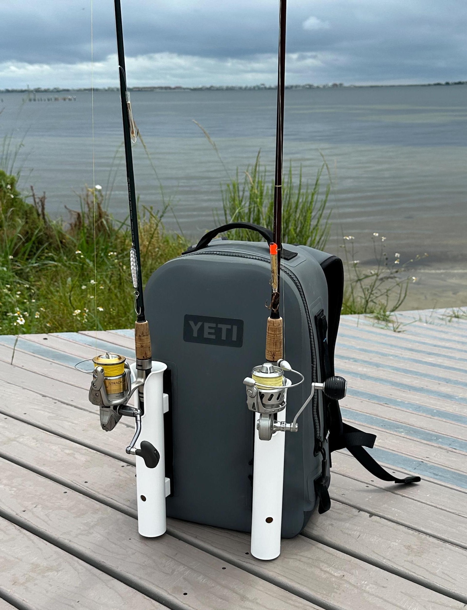 Fishing Rod Holder for YETI HITCHPOINT Grid Webbing, Powder Coated ...
