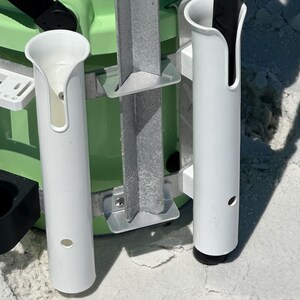 2 Fishing Rod Holder for YETI Loadout Bucket, Aluminum Frame, USA Made ...