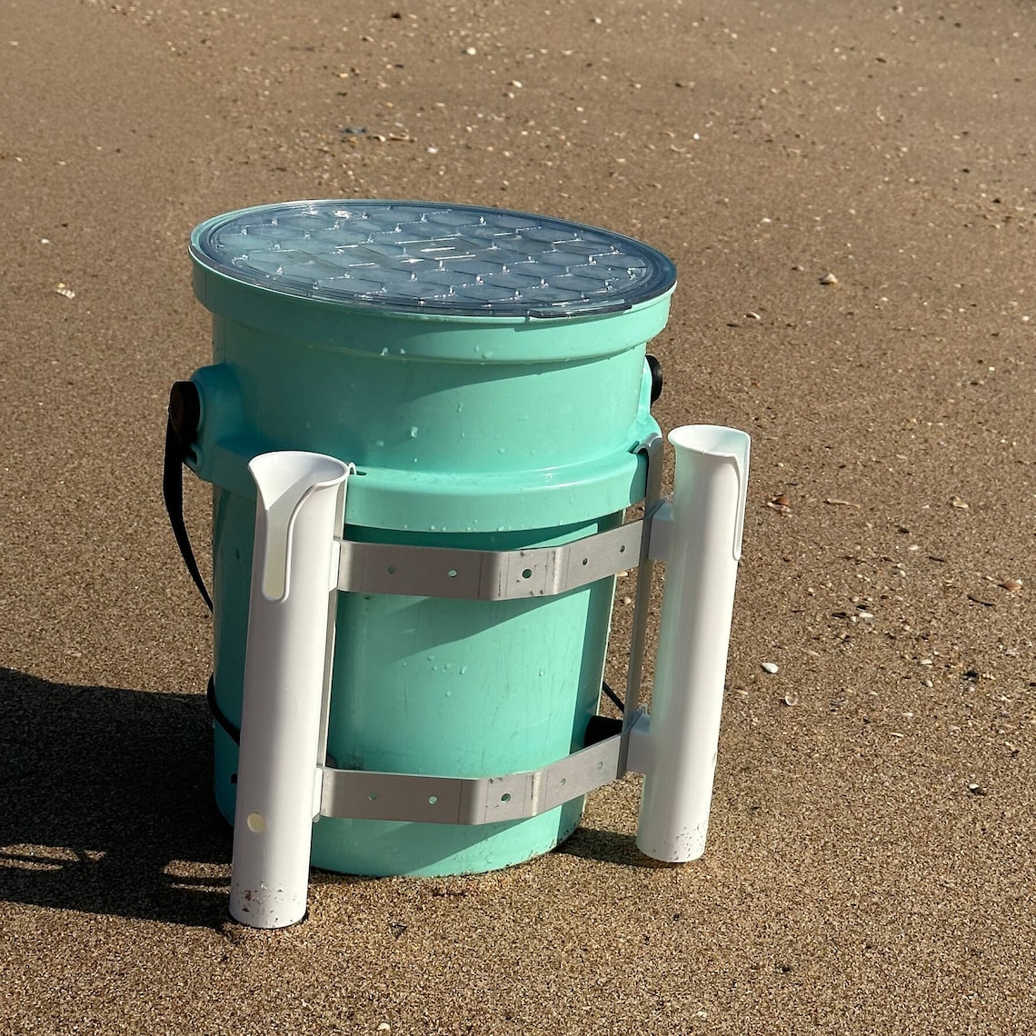 2 Fishing Rod Holder for YETI Loadout Bucket, Aluminum Frame, USA Made ...