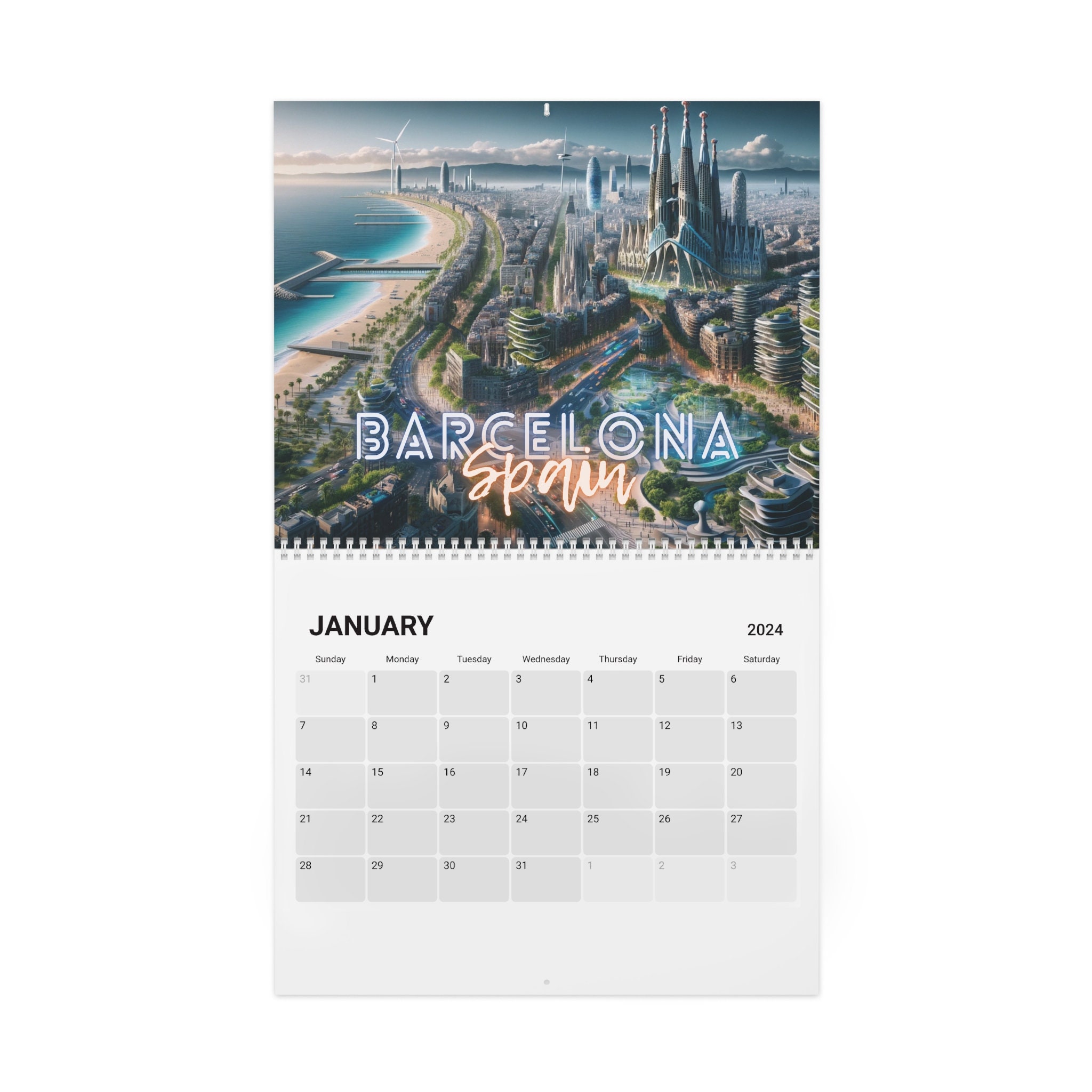 Futuristic Skylines Wall Calendar 2024 Calendar Skylines - Etsy