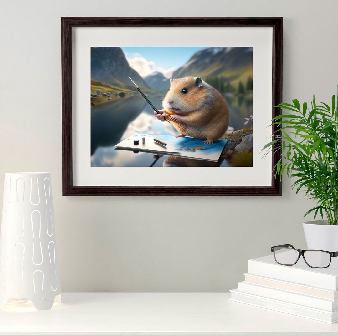 INSTANT DOWNLOAD, Funny Hamster Print, Nursery Wall Art, Nursery Animal ...