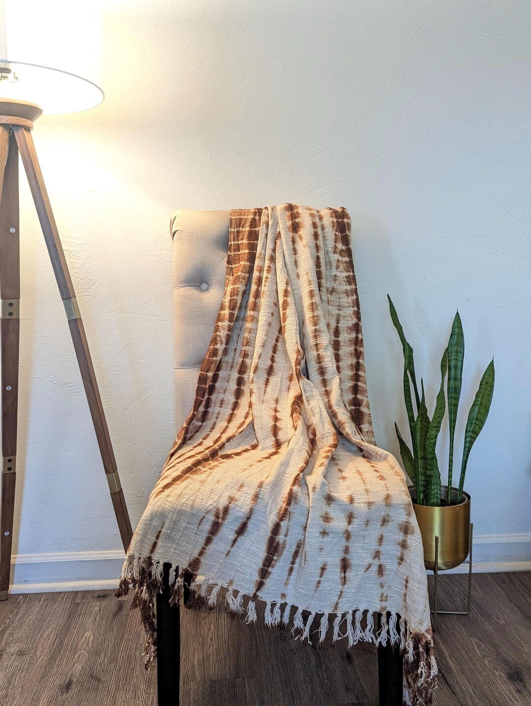 Tie and Dye Mustard Color Throw - Etsy