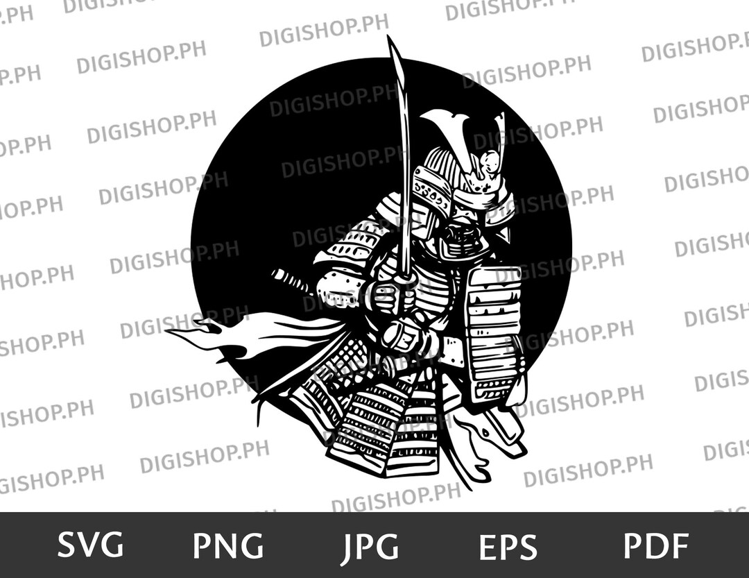 Samurai Vector Svg Png Jpg Pdf and Esp. Instant Download - Etsy Australia