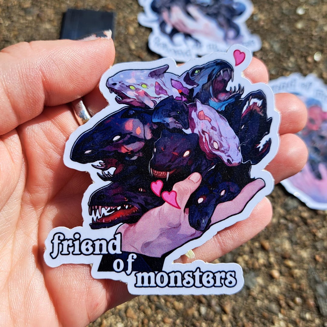 Monster Friend Stickers | Horror Fan | Folklore | Goblincore ...