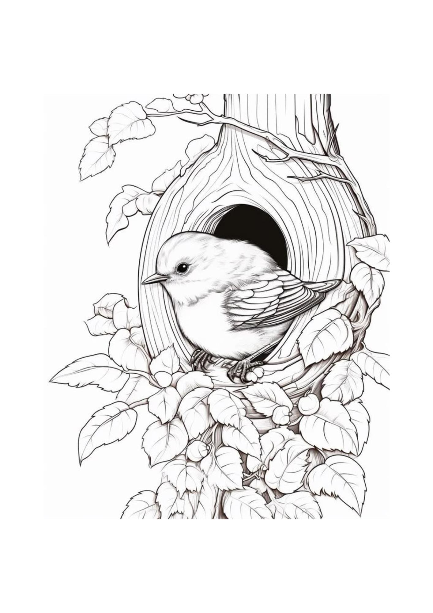 Pre School Bird Coloring Page for Preschool Kids - Fun & Engaging ...