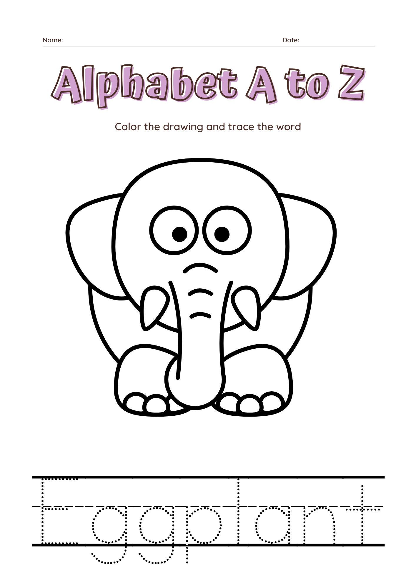 Alphabet Learning Worksheets | Preschool & Kindergarten Printable ...