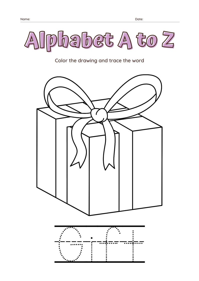 Alphabet Learning Worksheets | Preschool & Kindergarten Printable ...