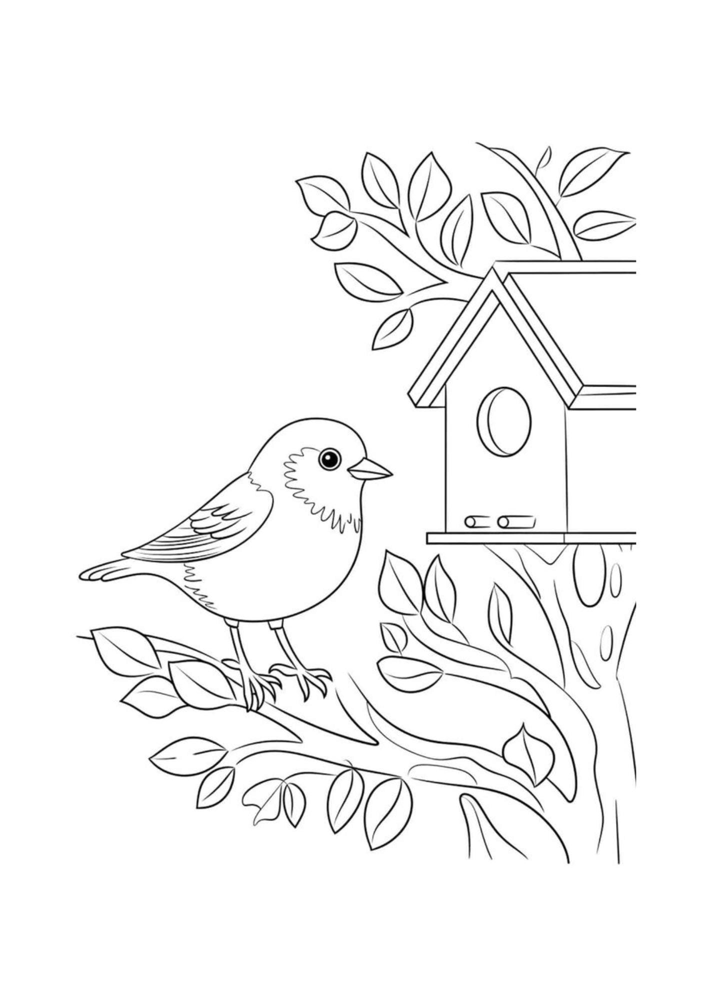 Pre School Bird Coloring Page for Preschool Kids - Fun & Engaging ...