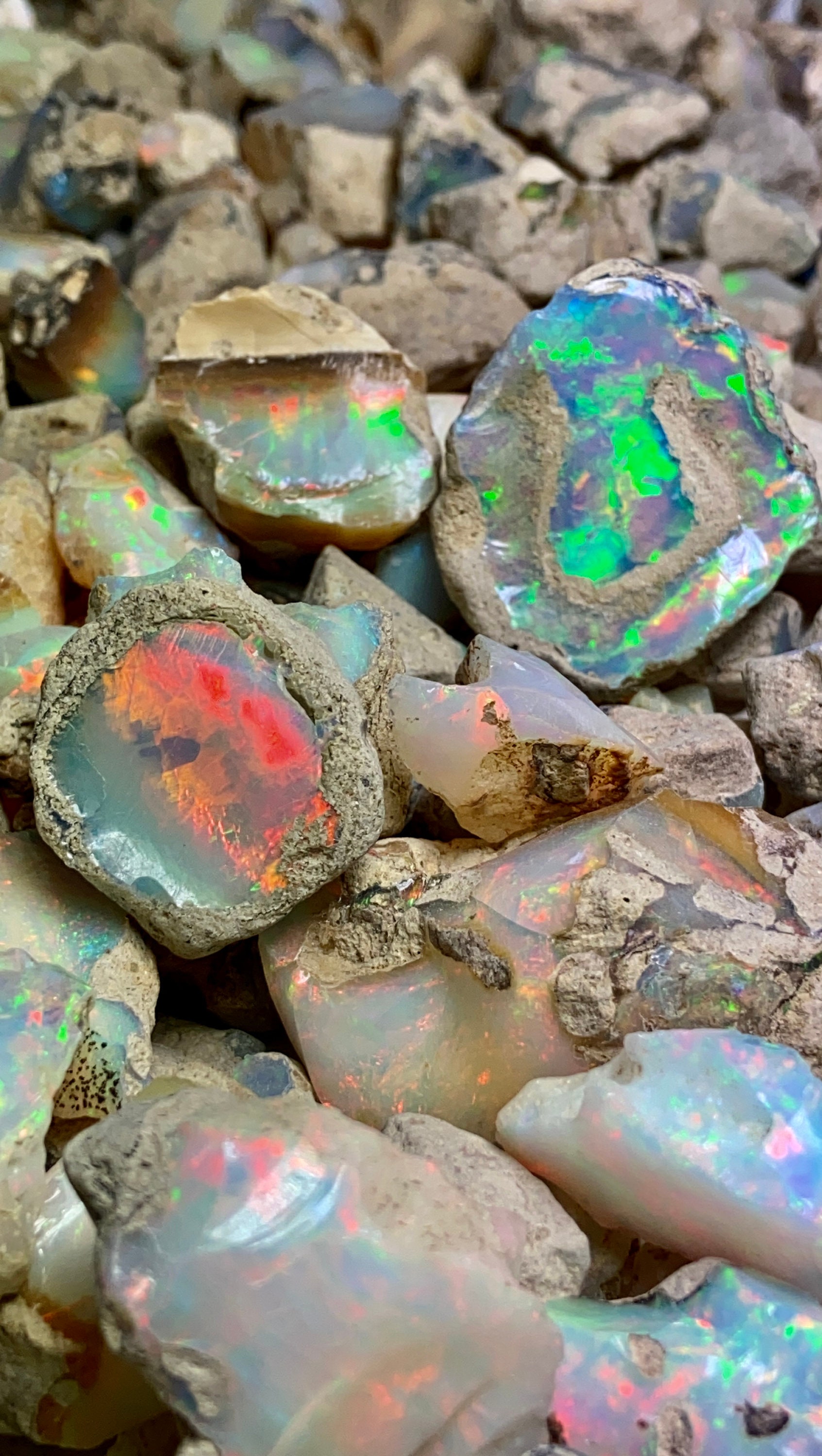 Wholesale Lot of Fire Opal Rough, Natural Ethiopian Opal Rough, Raw ...