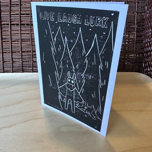 Live Laugh Lurk Mothman Stationary Set - Etsy
