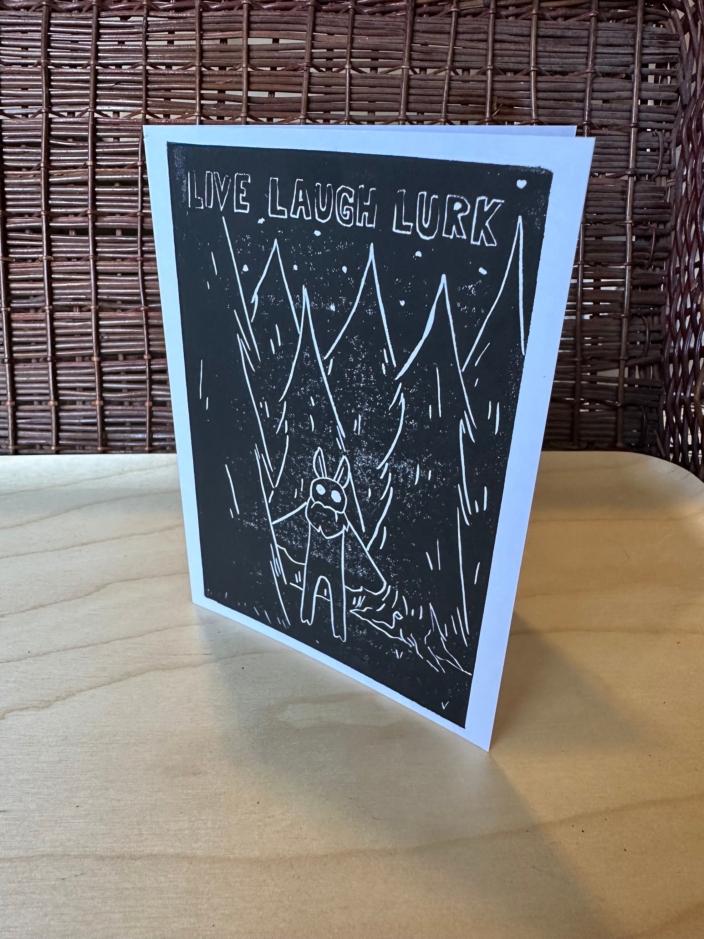 Live Laugh Lurk Mothman Stationary Set - Etsy