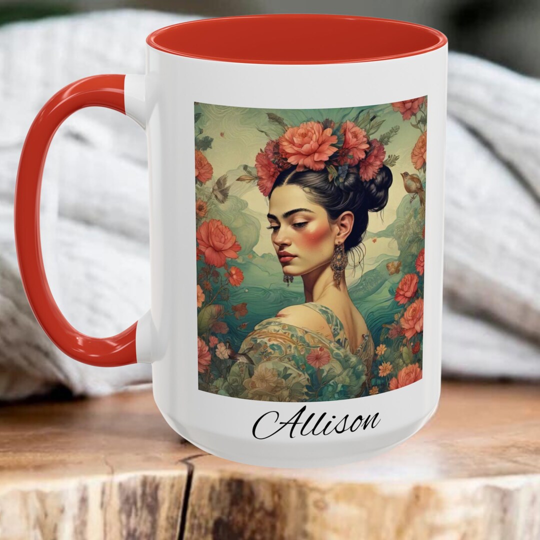Frida Kahlo Mexica Mug, Mexican Frida Flower, Frida Kahlo Art, Kahlo ...