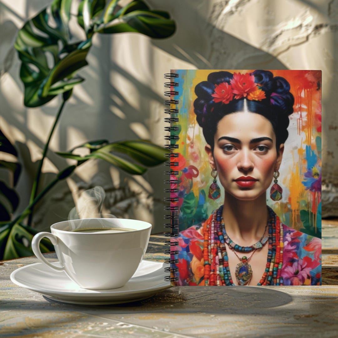 Frida Kahlo Spiral Notebook, Frida Sticky Notes, Frida Kahlo Notebook ...