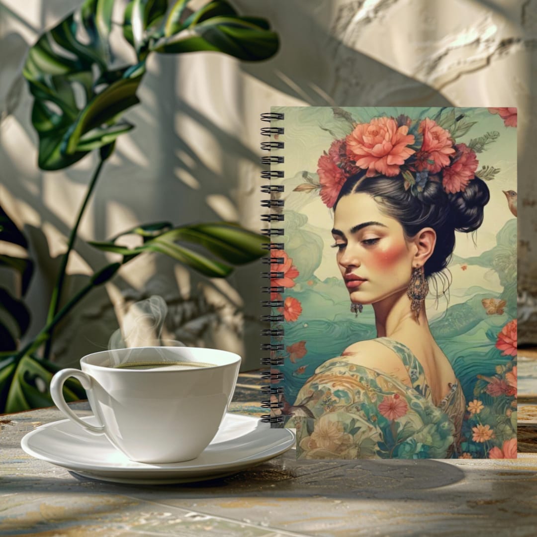 Frida Kahlo Spiral Notebook, Frida Sticky Notes, Frida Kahlo Notebook ...