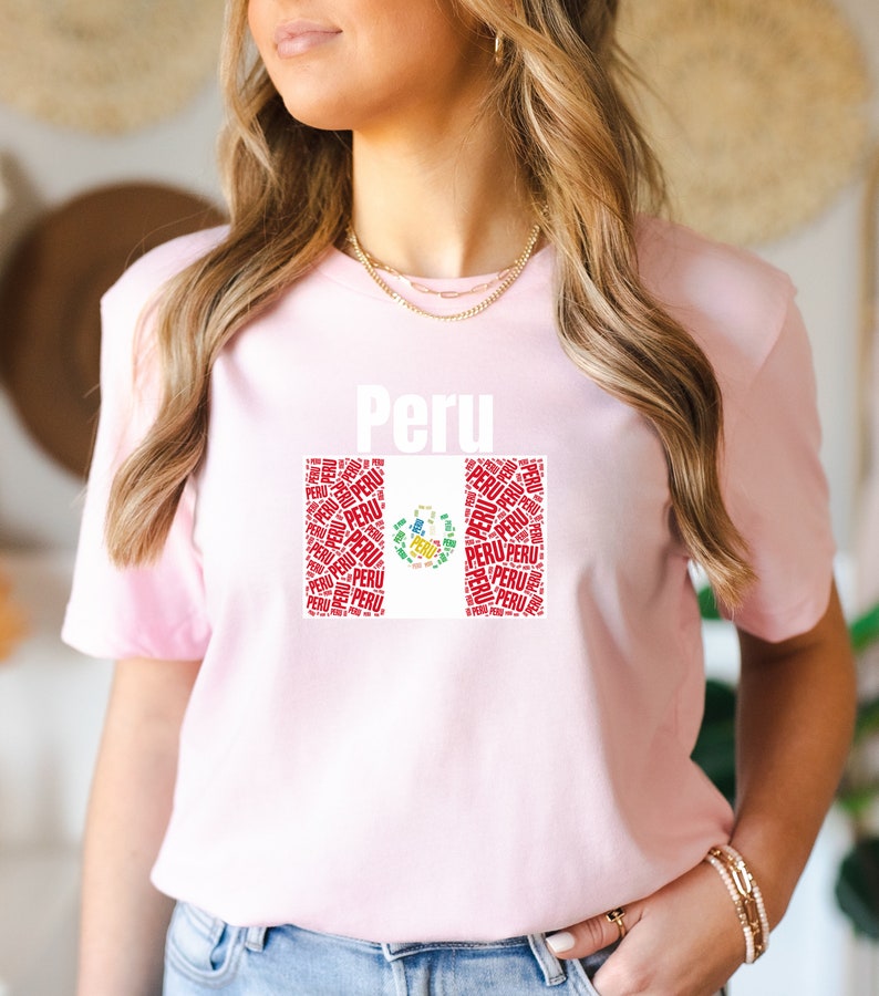 Peru Flag Shirt: Latina Gift, Peruvian Pride Tee - Etsy