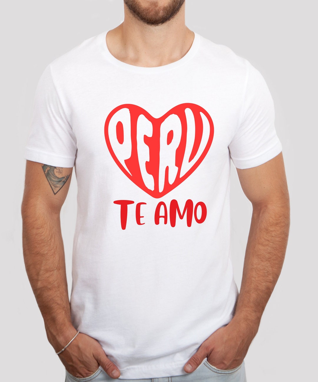 Peru Heart T-shirt, Peruvian Te Amo, Peruvian Gifts, Peruvian Present ...