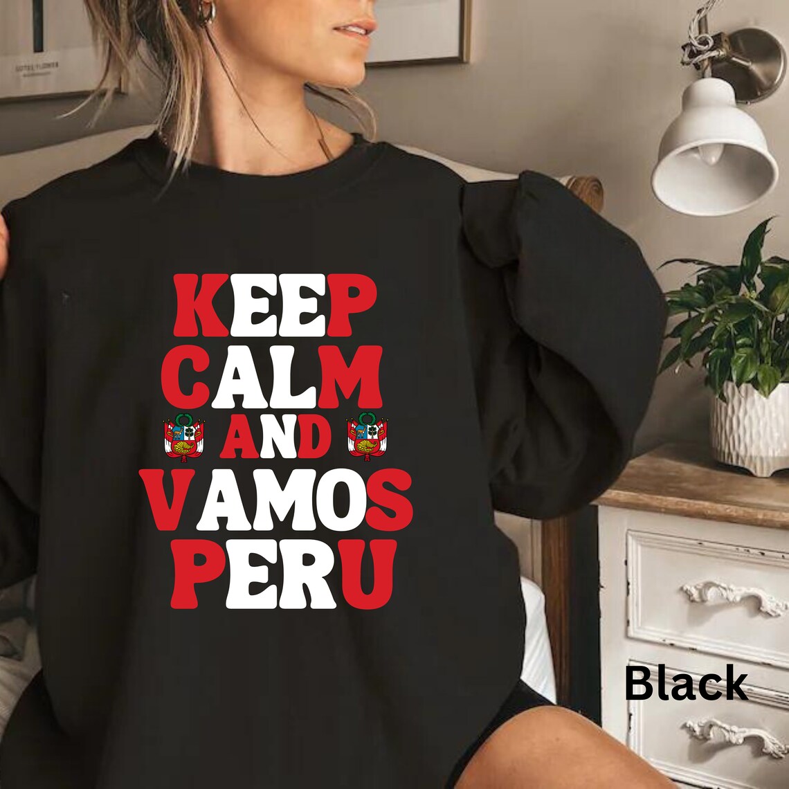 Vamos Peru Sweatshirt: Peruvian Flag Crewneck, Latina Pride - Etsy