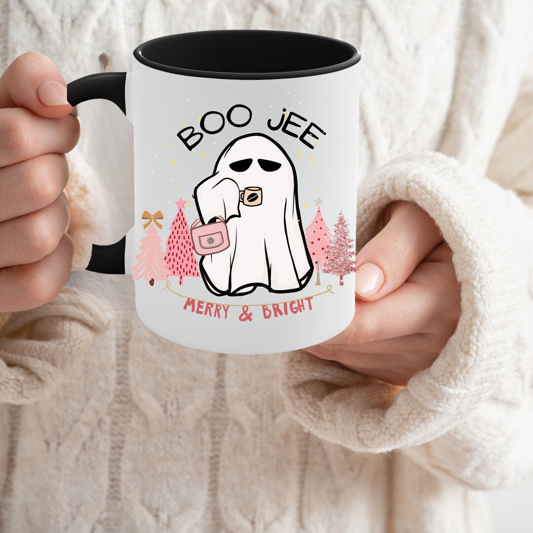 Boo-jee Tree & Ghosts Coffee Mug, Spooky Season, Cute Ghost Mug, Boo ...