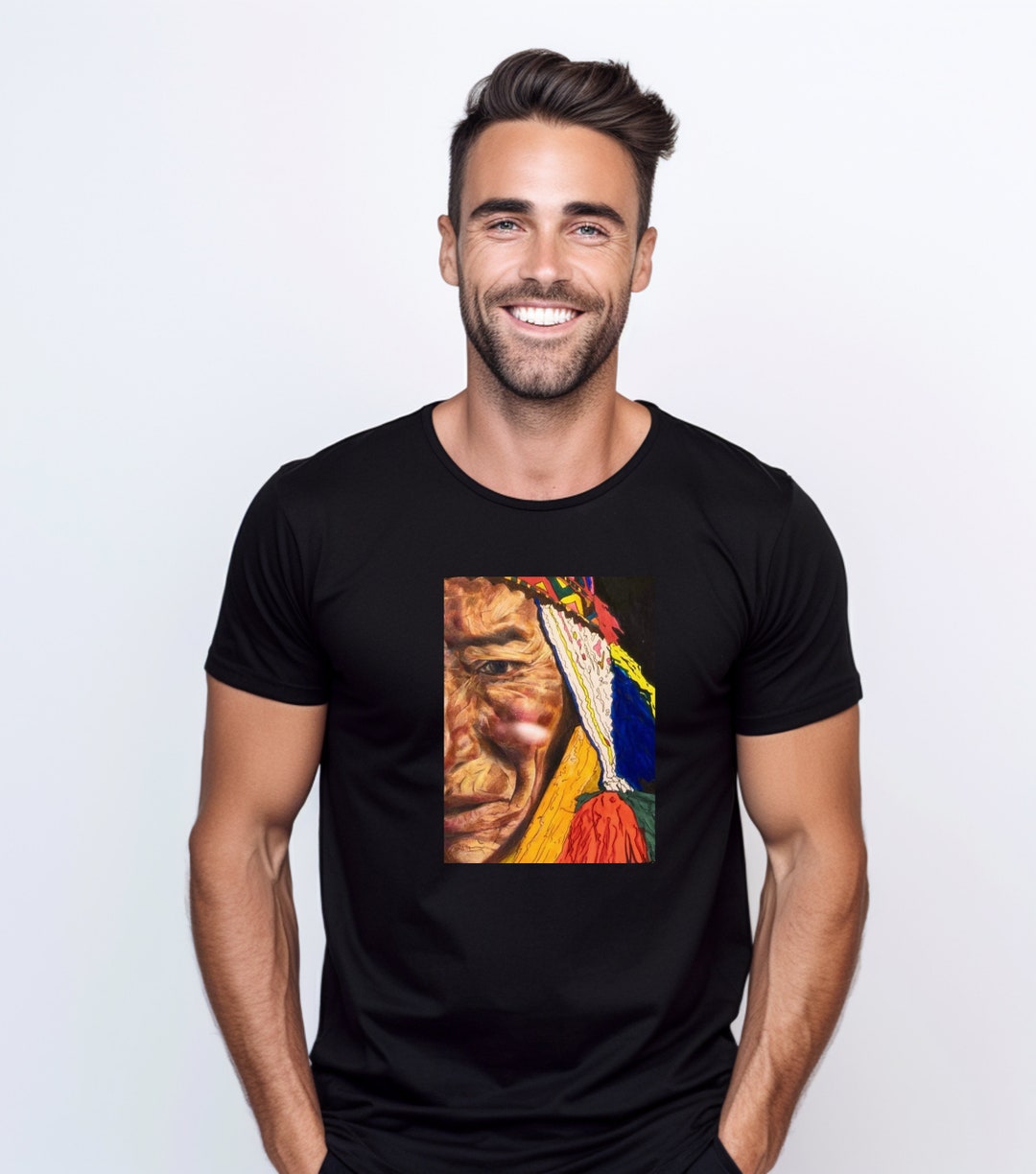 Peruvian Inca Face Shirt: Latino Heritage Gift - Etsy