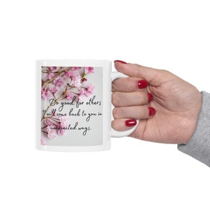 Grow Positive Thoughts Mug Positive Vibes Mug Positive Quotes Mug - Etsy