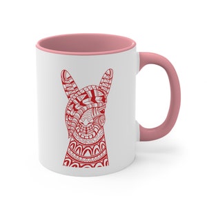 Peruvian Mug, Llama Mug, Llama Head Mandala Mug, Animal Lover Mug ...