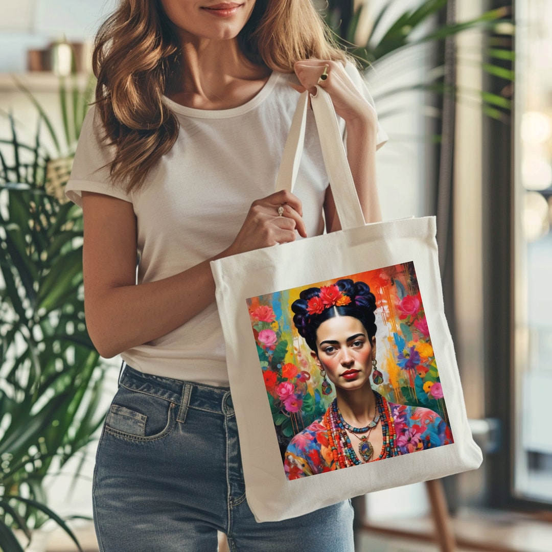 Viva La Vida, Frida Kahlo Bag, Feminist Tote Bag, Frida Art Tote Bag, Artsy Tote, Kahlo Tote Bag ...