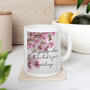 Grow Positive Thoughts Mug Positive Vibes Mug Positive Quotes Mug - Etsy